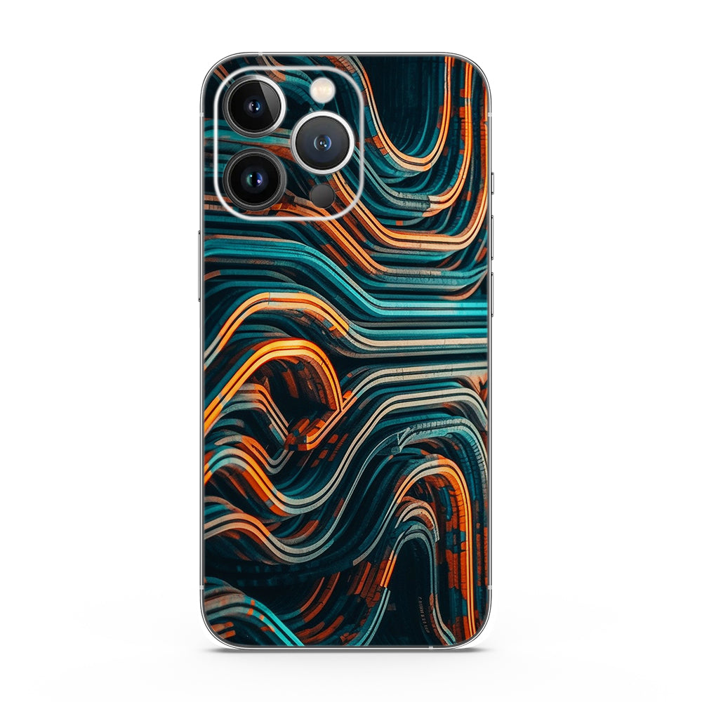 Glowing Stripes In Modern Set Mobile Skin – Dynamic Design