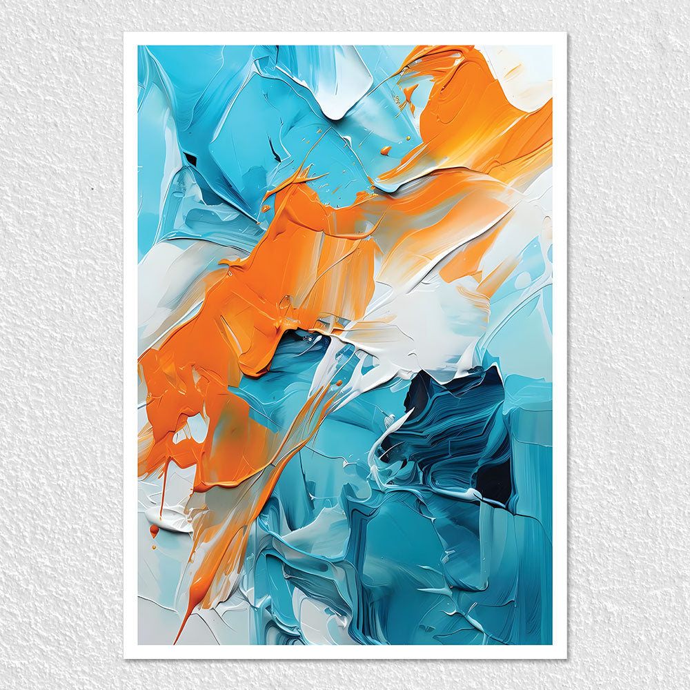 Colorful Paint Abstract Poster