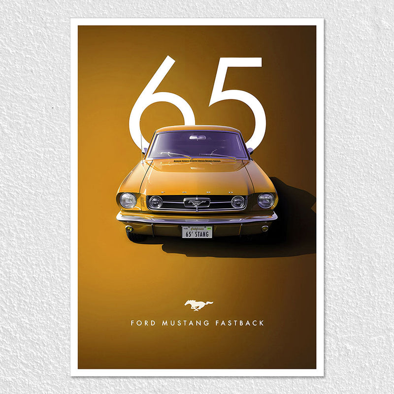 Mustang Fastback Poster - Classic Muscle