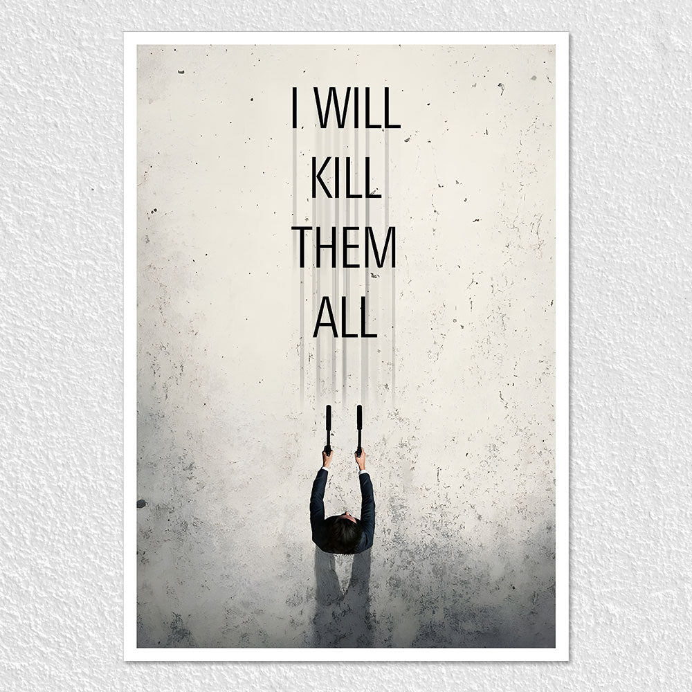 John Wick Kill Them All Poster - Relentless Action