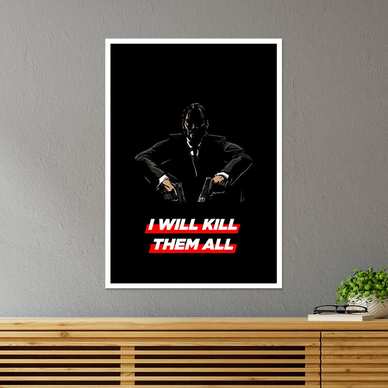 John Wick Minimalist Poster - Sleek Design