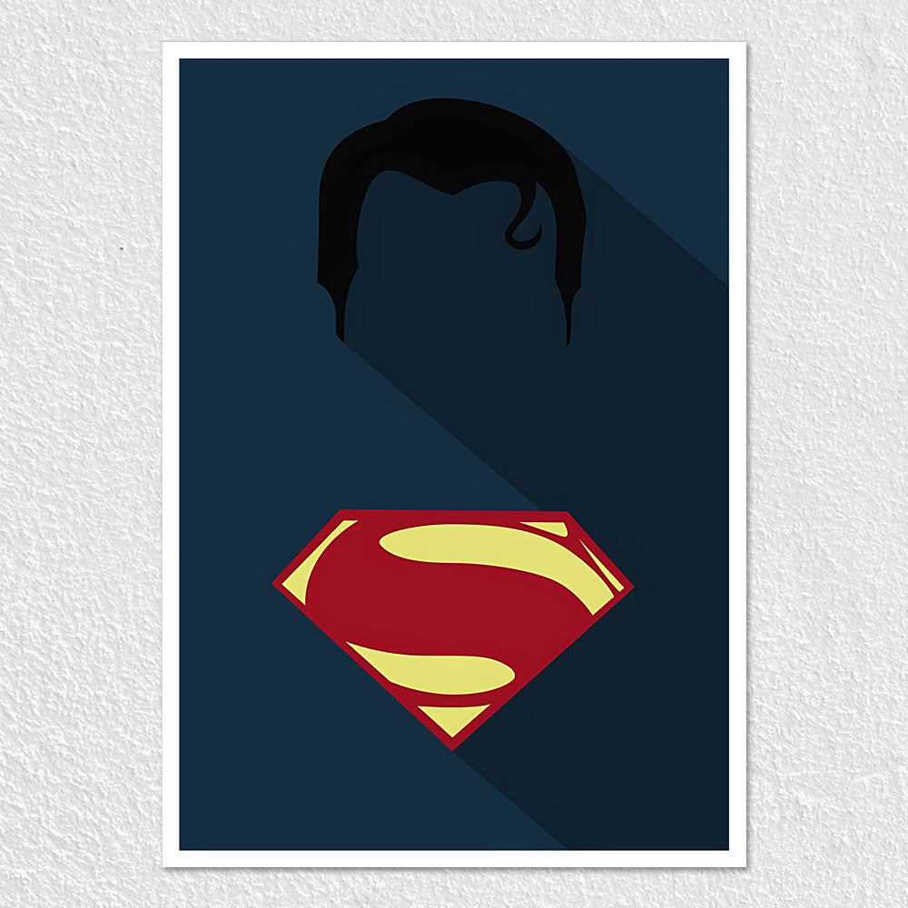 Superman Minimalist Silhouette Poster