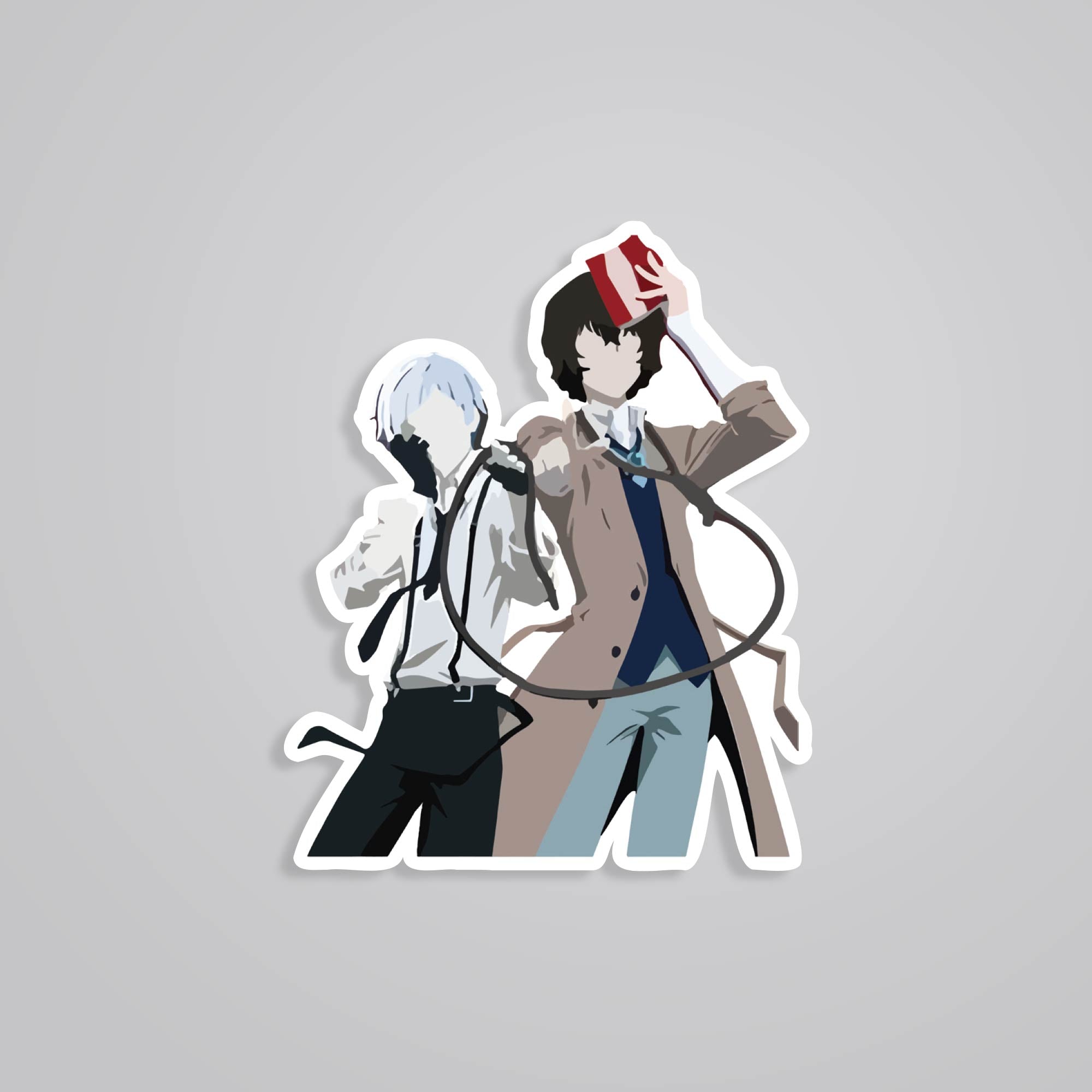 Dazai and Atsushi Detective Duo Stickers