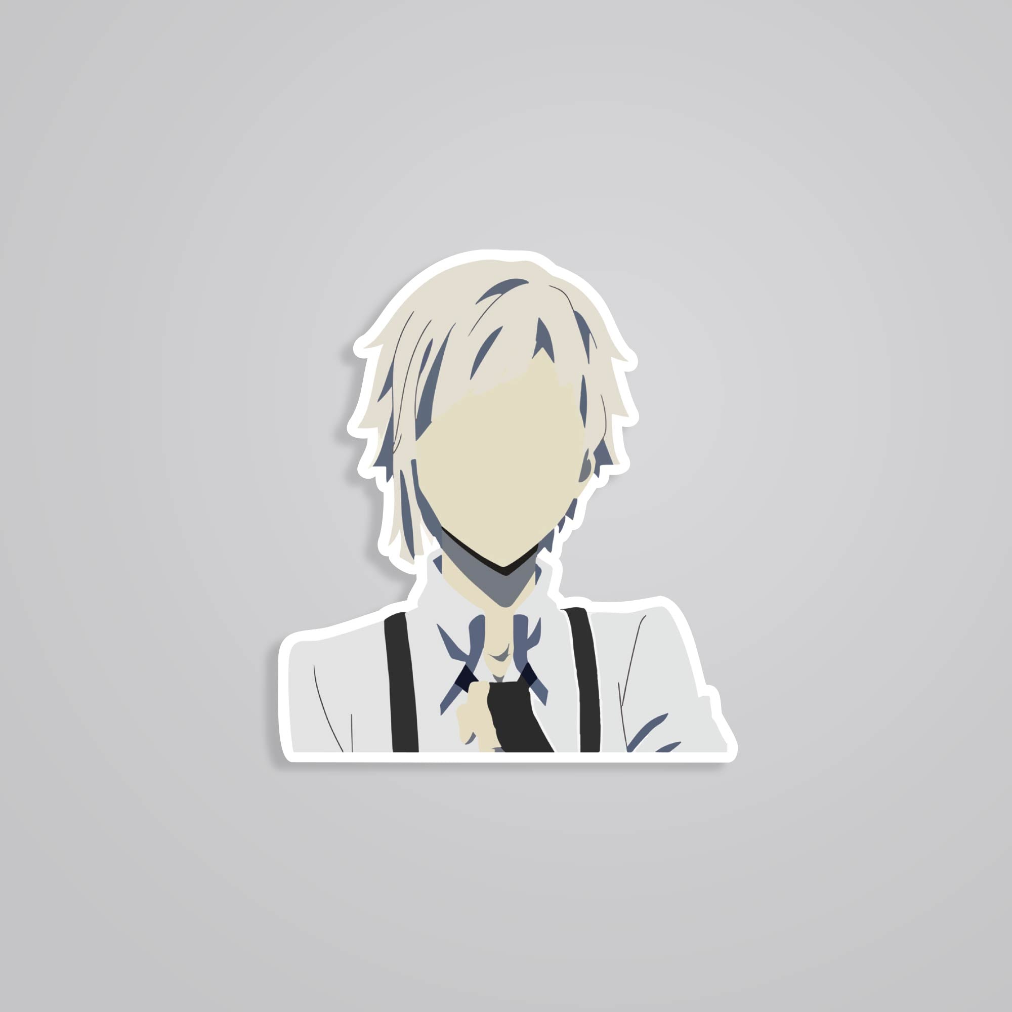 Minimalist Atsushi Anime Stickers