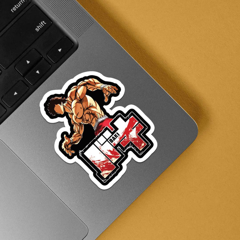 Baki Beast in Human Form Stickers