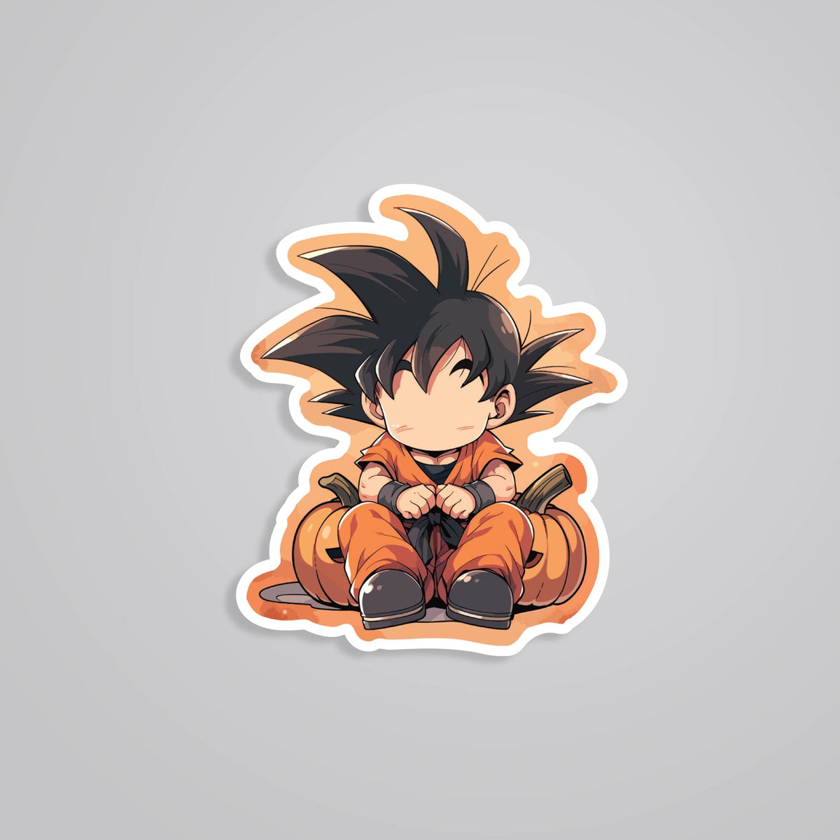 Chibi Goku Pumpkin Edition Stickers