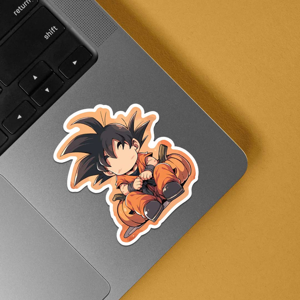 Chibi Goku Pumpkin Edition Stickers