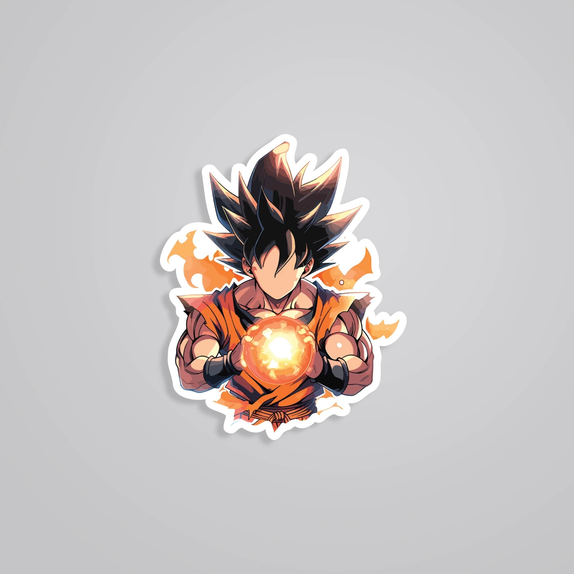 Goku's Energy Blast Anime Stickers Collection