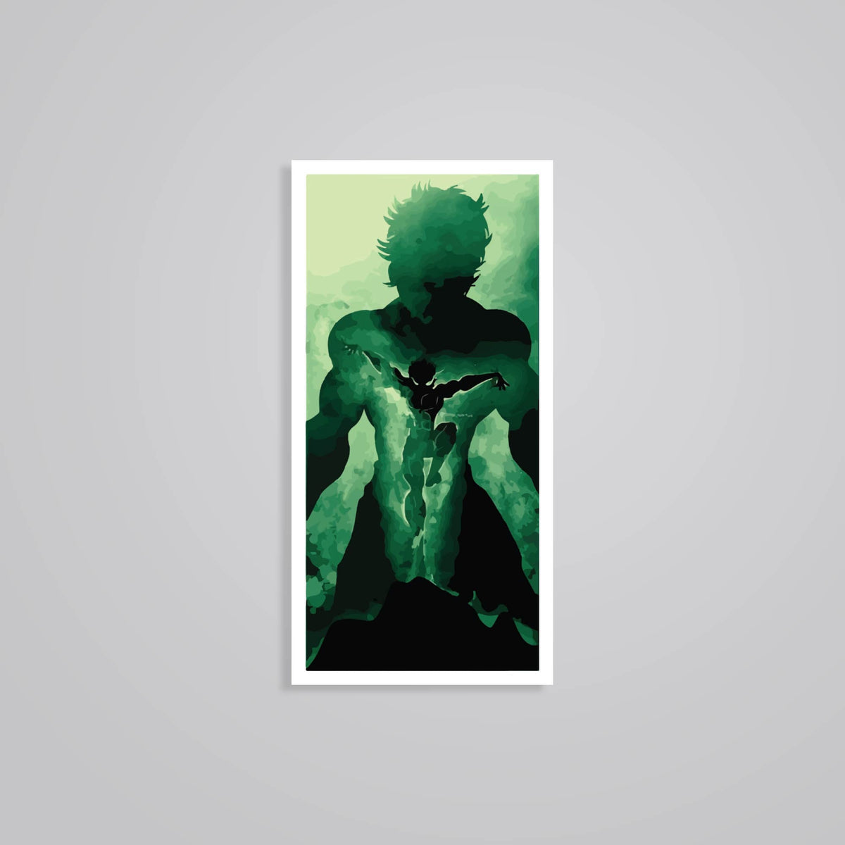 Green Shadow Baki Anime Stickers
