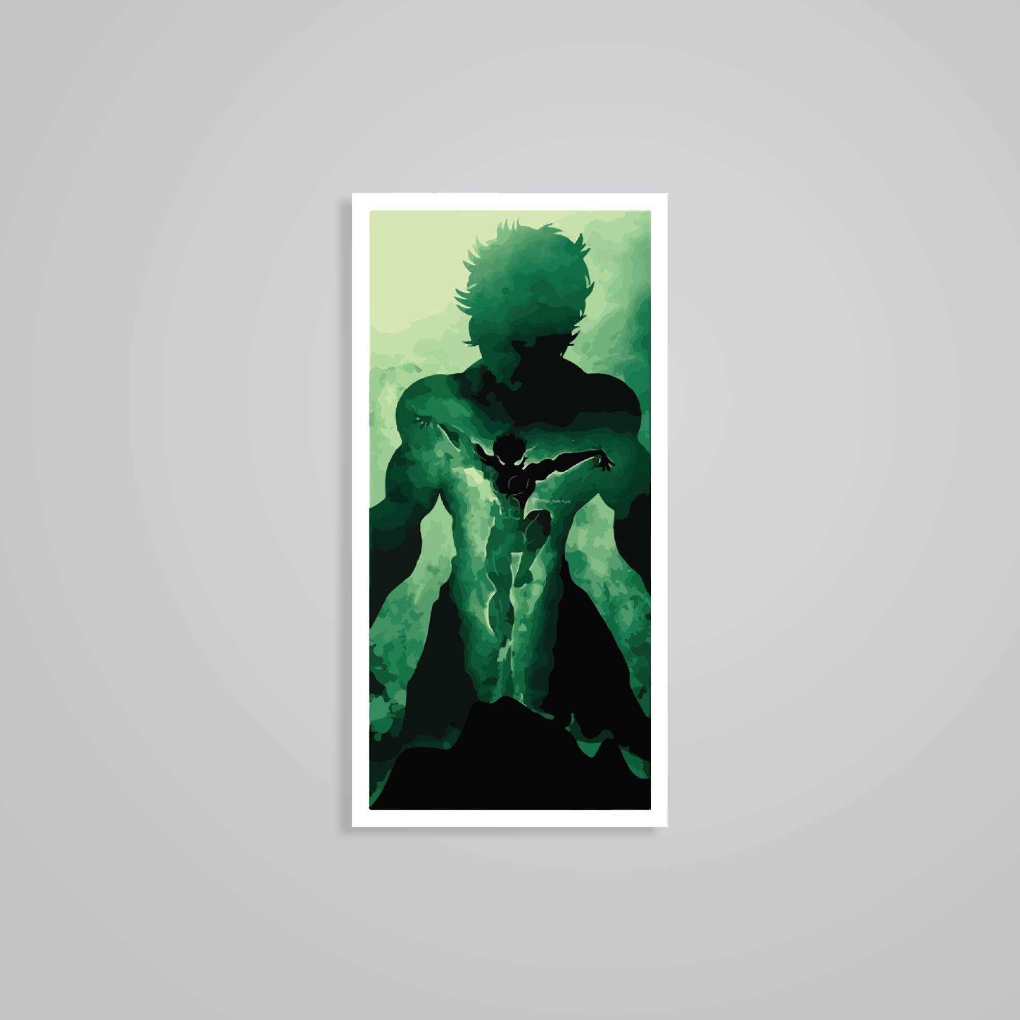 Green Shadow Baki Anime Stickers