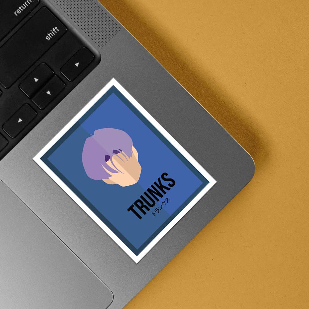 Minimalist Trunks Anime Stickers from DBZ
