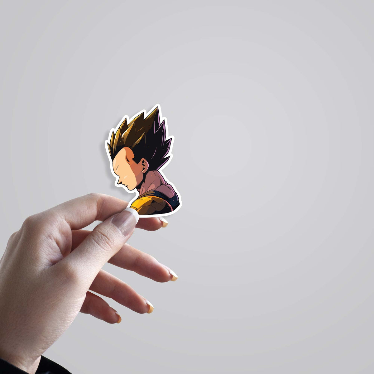 Minimalist Vegeta Anime Stickers Collection