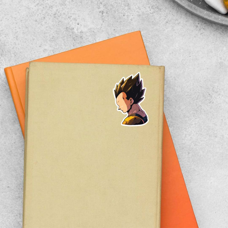 Minimalist Vegeta Anime Stickers Collection
