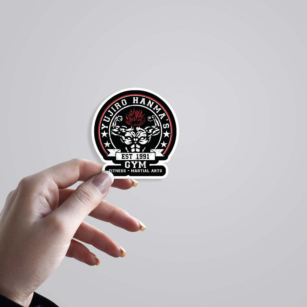 Yujiro Hanma Gym Strength Anime Stickers