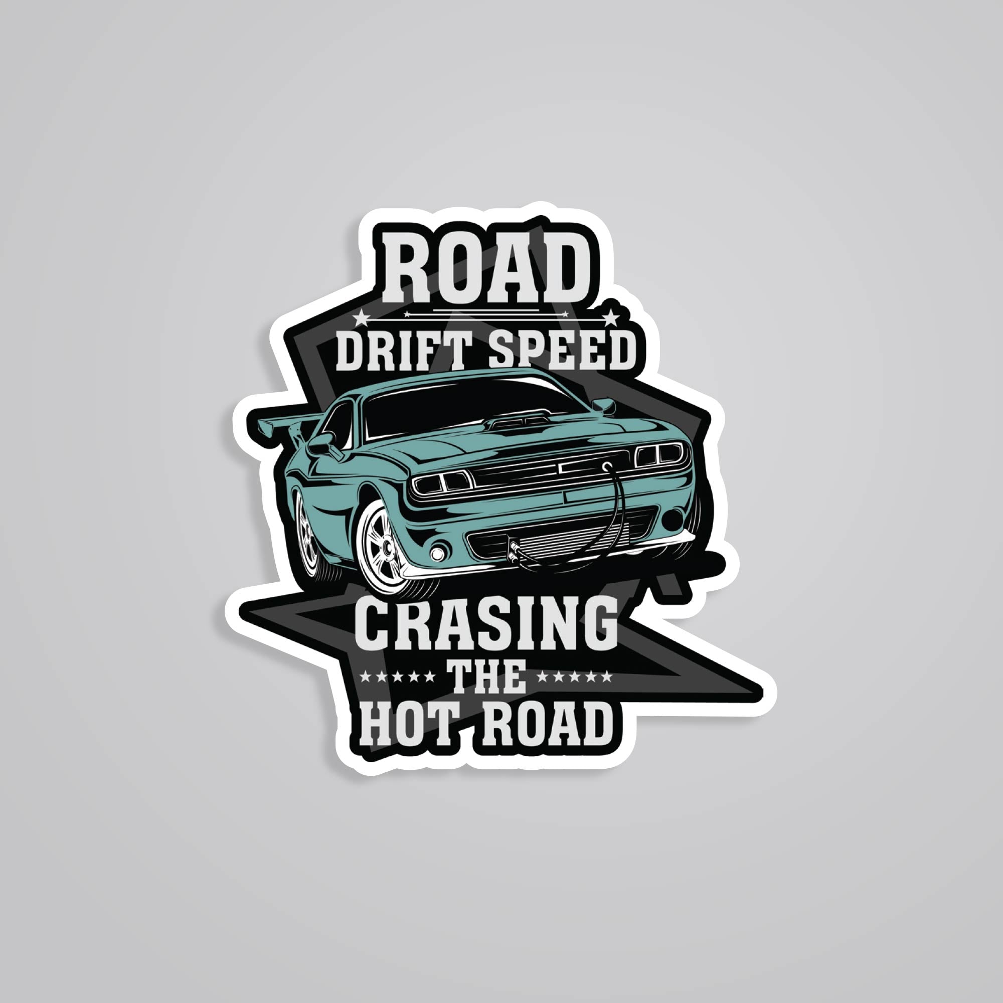 Hot Road Stickers - Adventure Awaits
