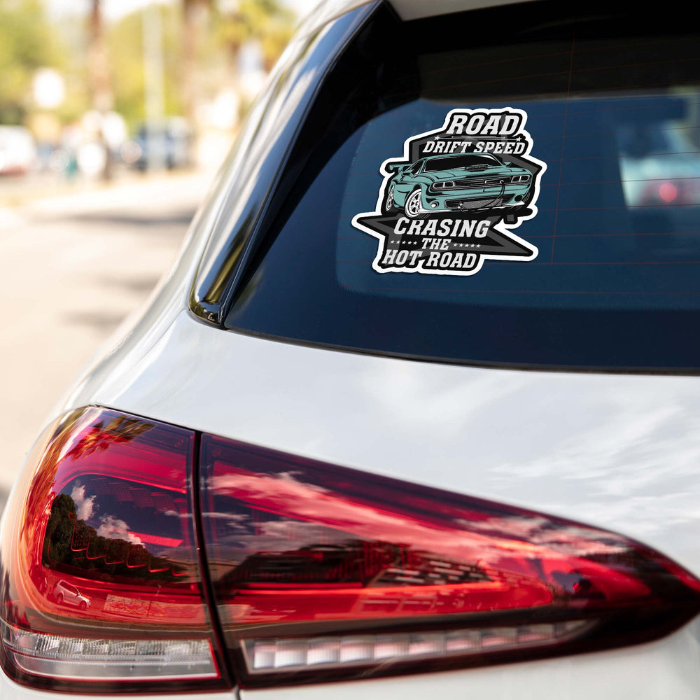 Hot Road Stickers - Adventure Awaits
