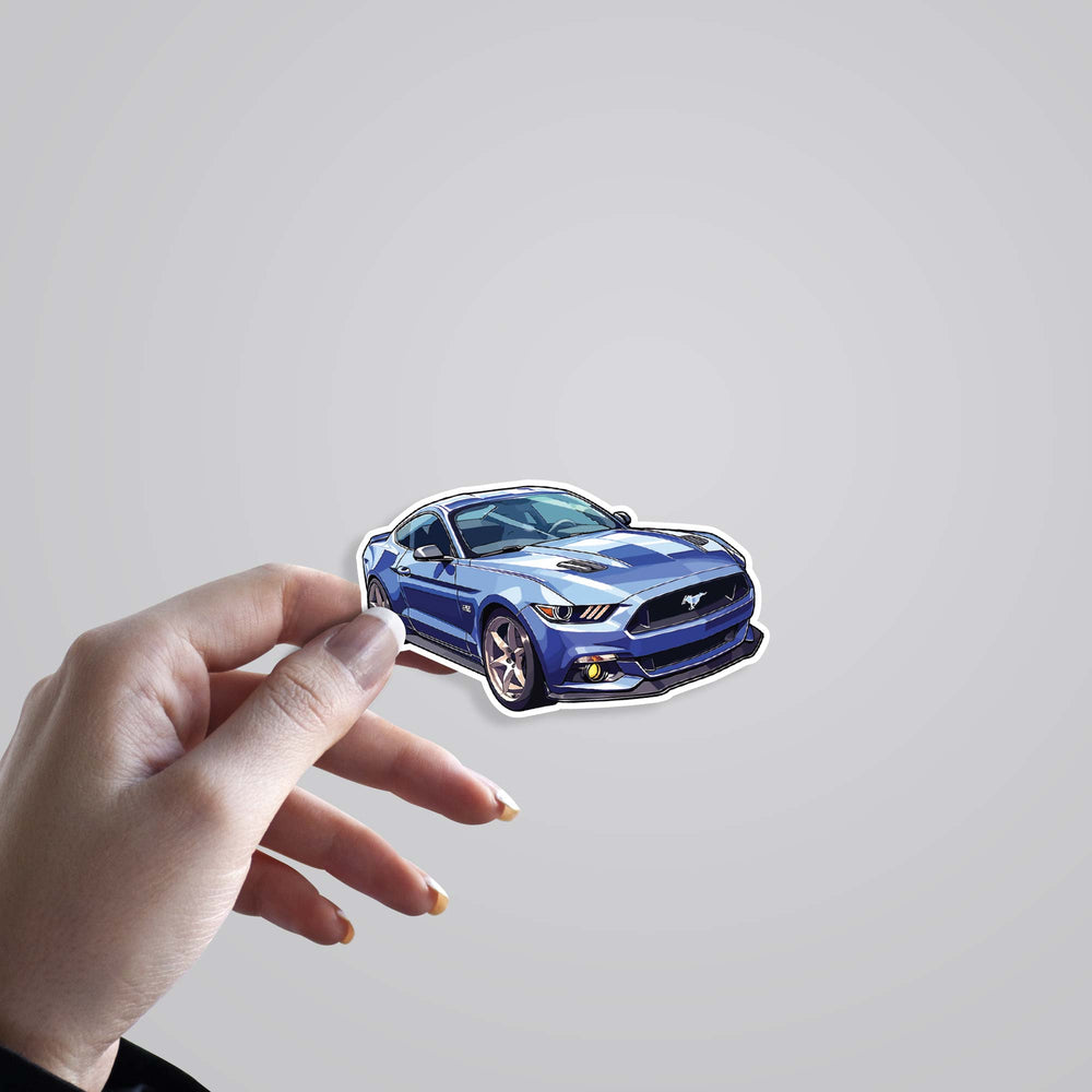 Mustang Blue Ford Stickers - Classic Car