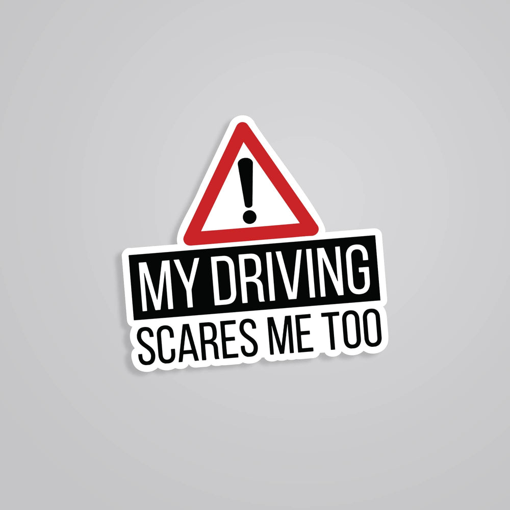 Scary Driving Stickers - Humor