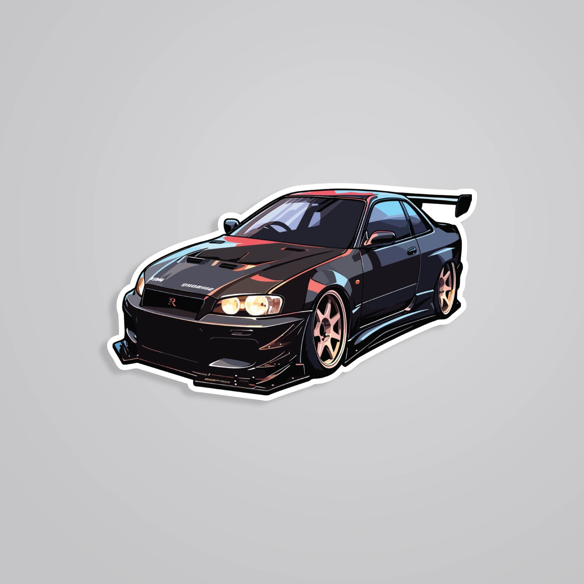 Nissan Skyline GTR Stickers - Iconic Speed