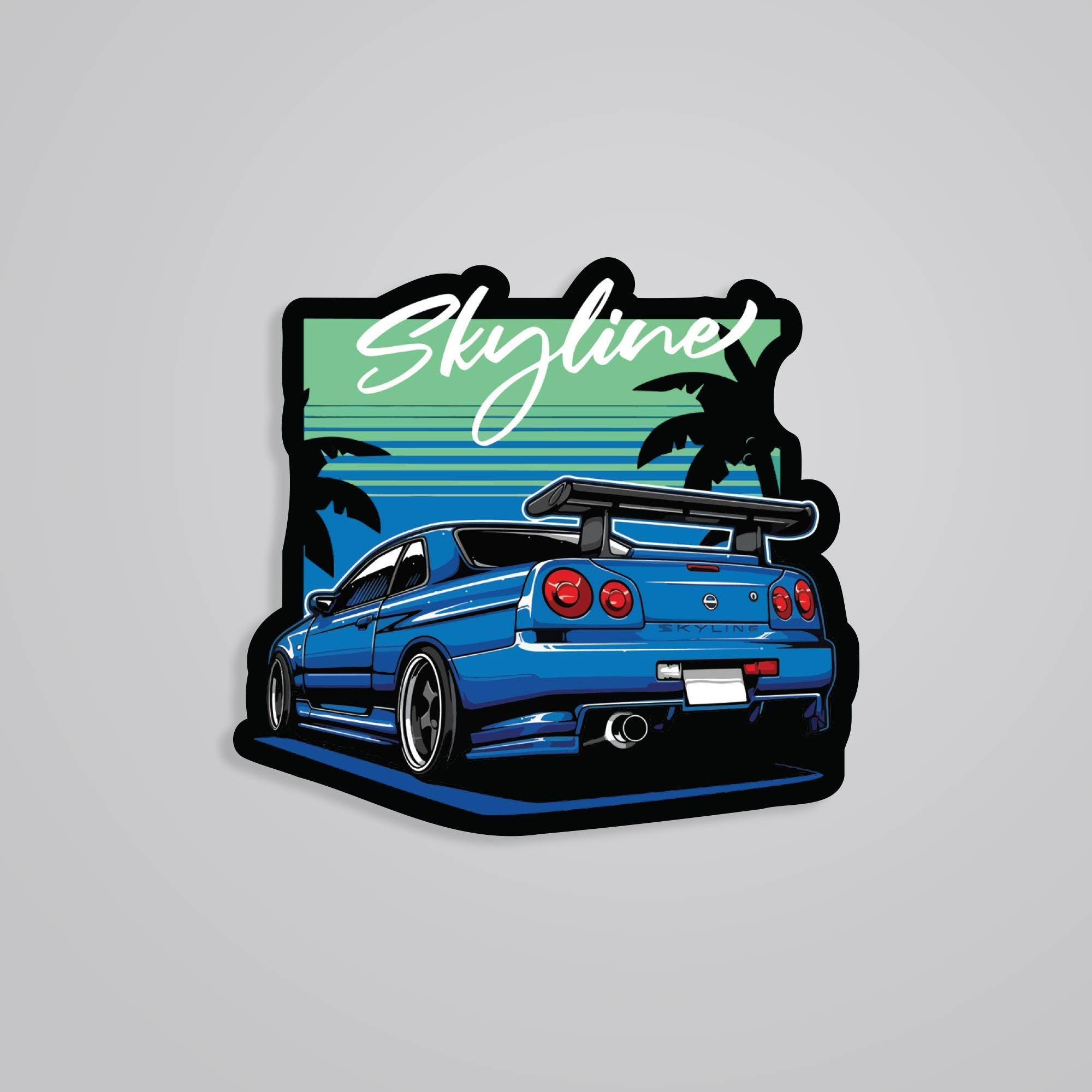 Nissan Skyline R34 Stickers - Iconic