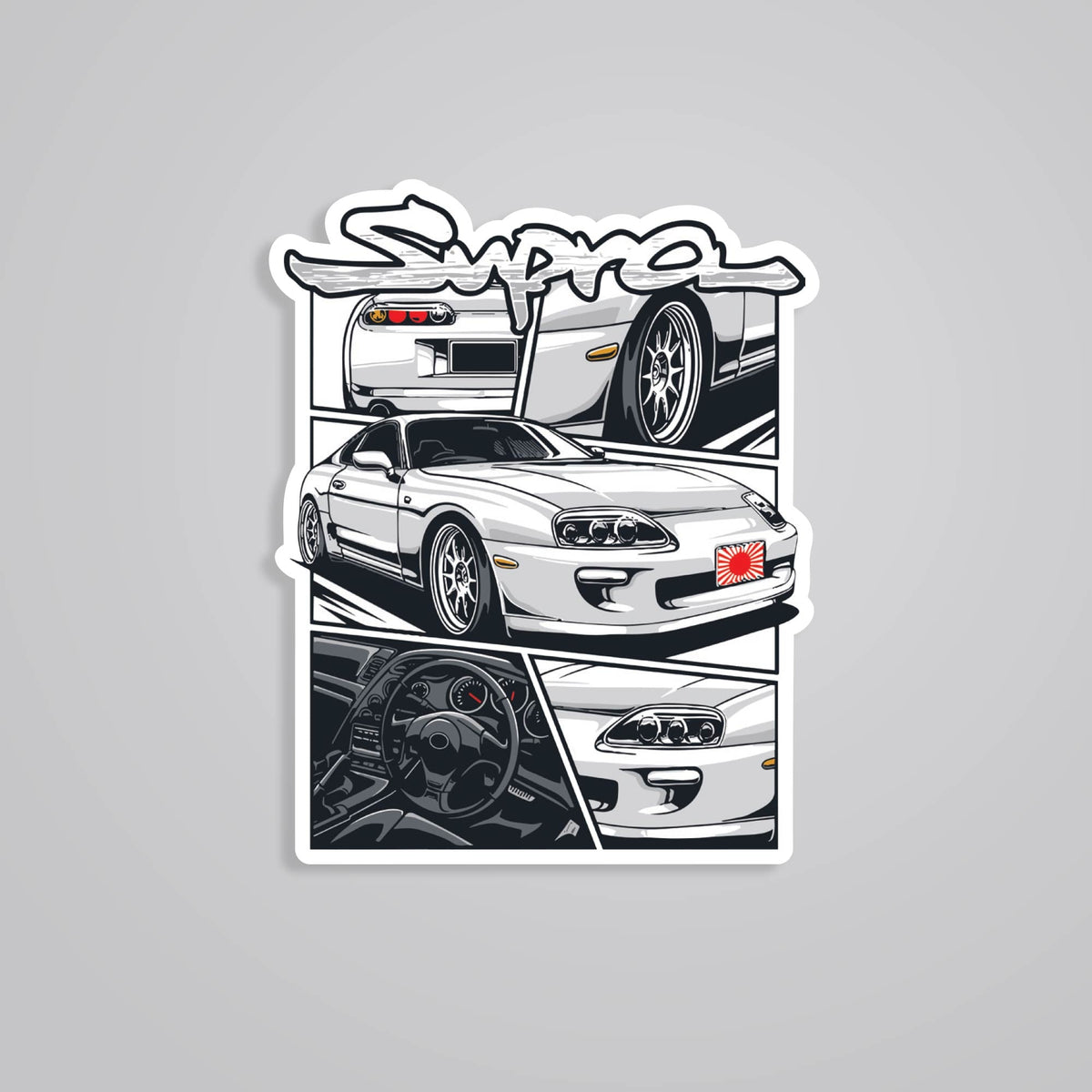 Toyota Supra Stickers - Classic