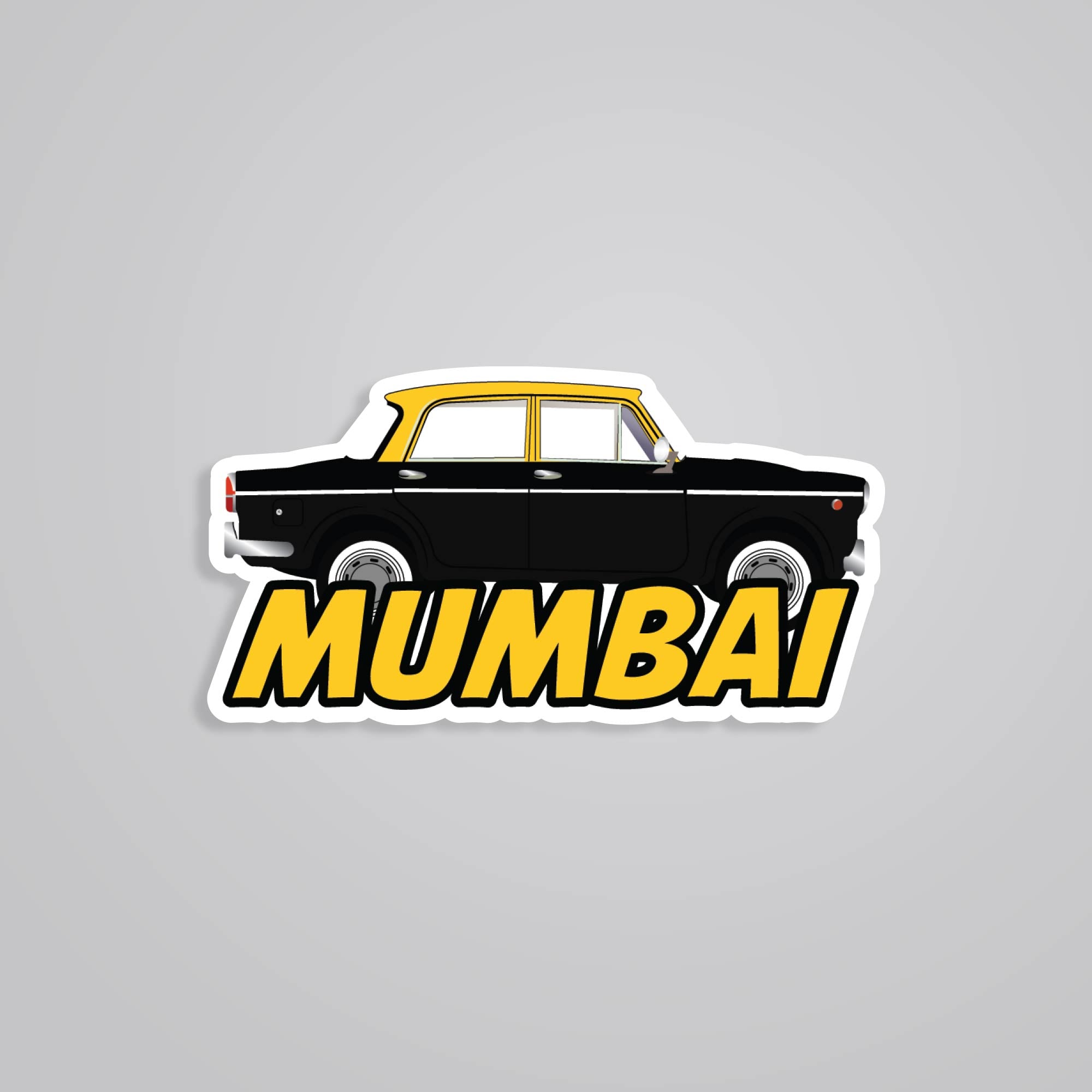 Mumbai Taxi Stickers - Iconic City Rides