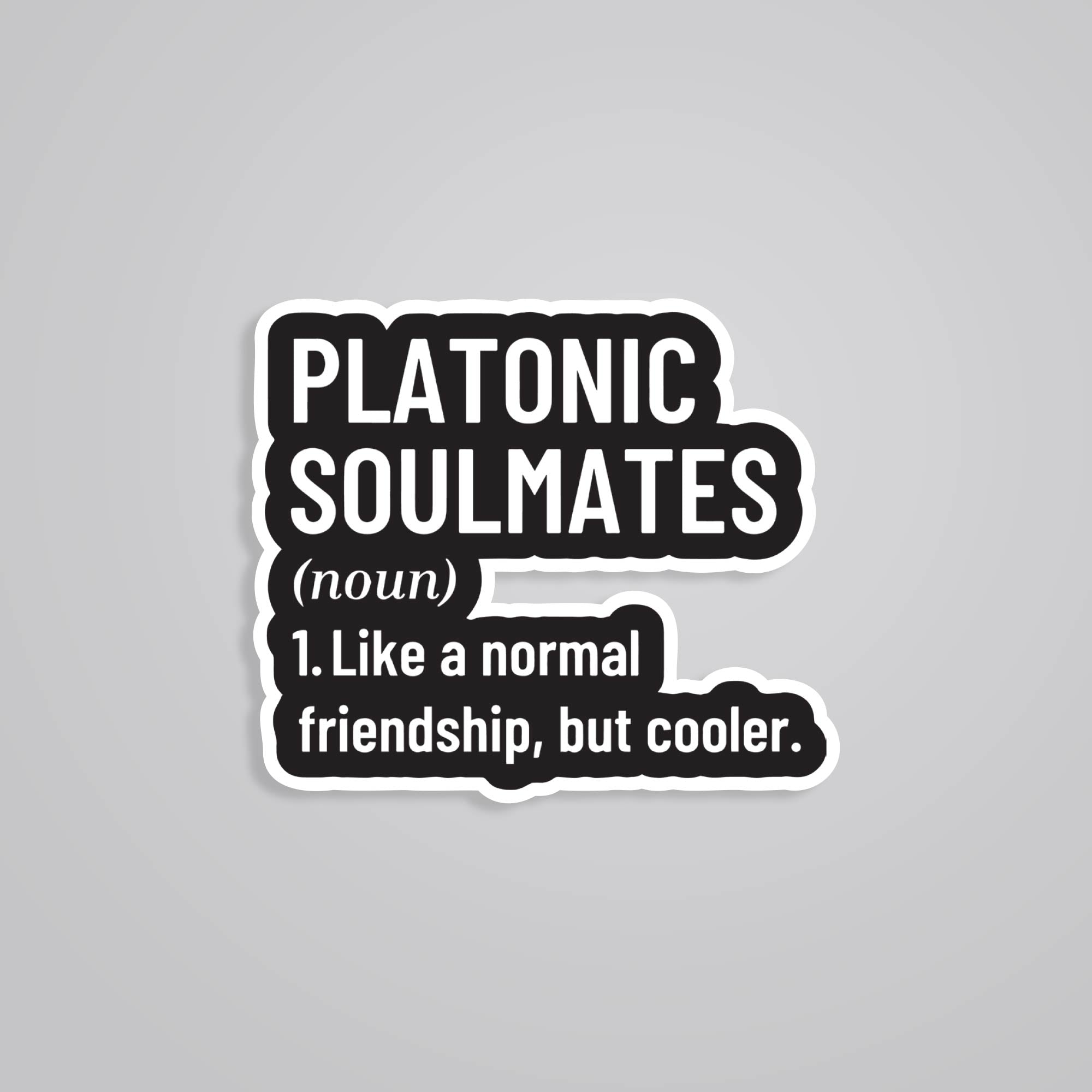 Platonic Soulmates Stickers