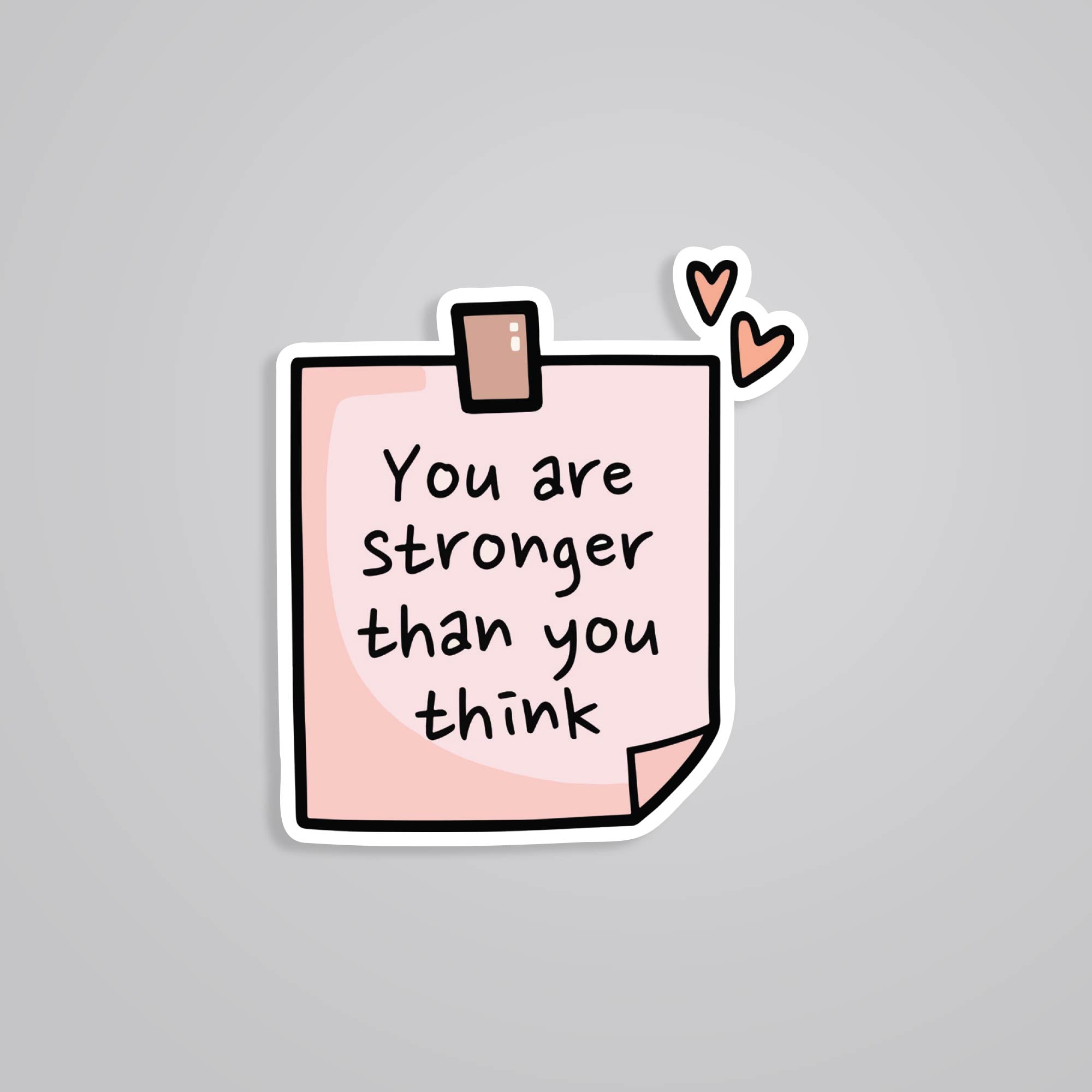 You Are Stronger Motivational Stickers Empowering and Bold