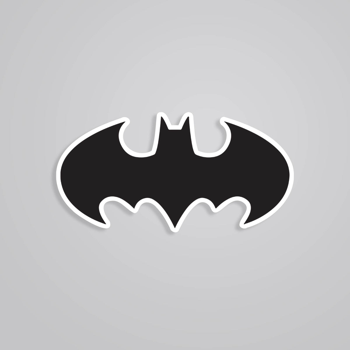 Black Batman Logo Stickers