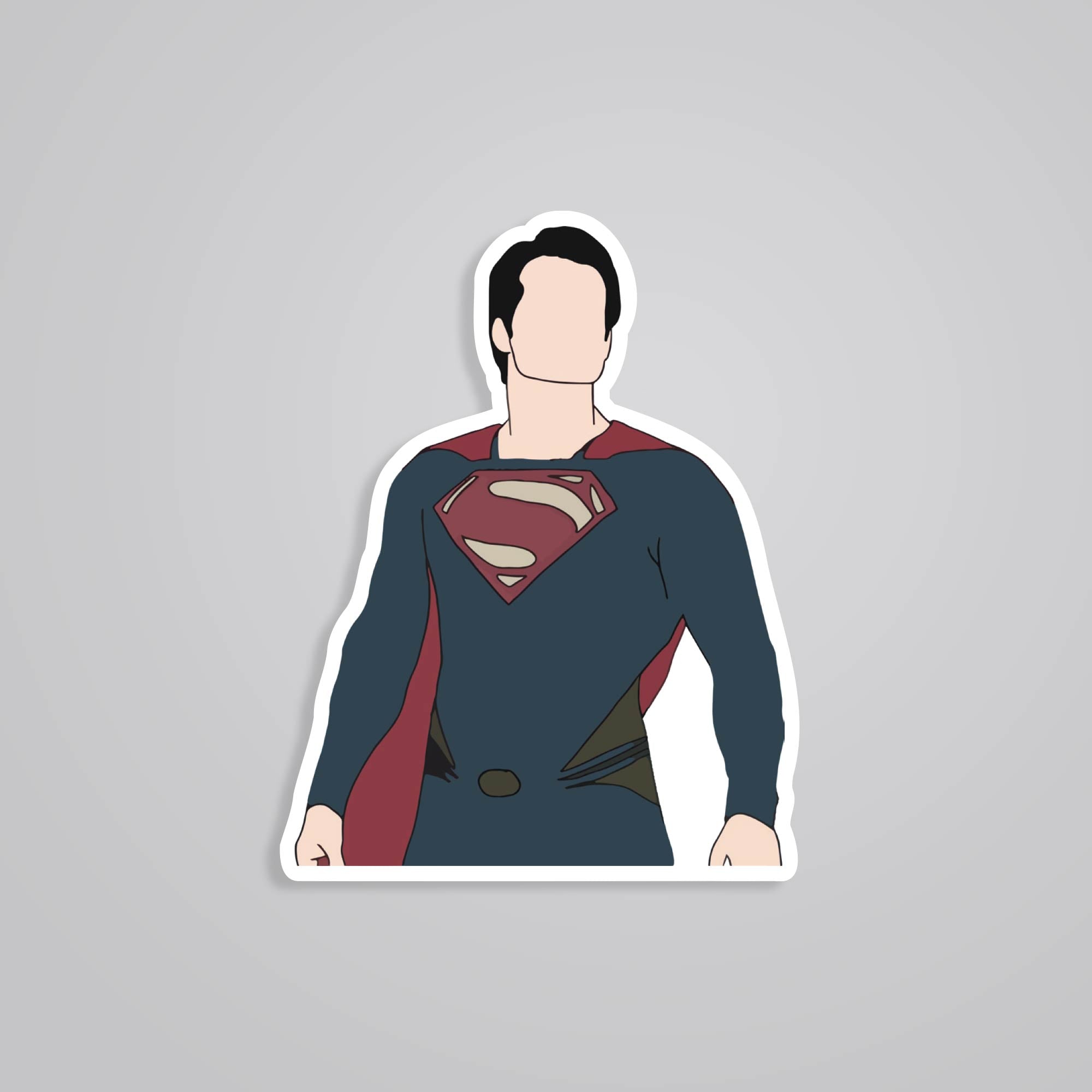 Minimalist Superman Stickers Collection