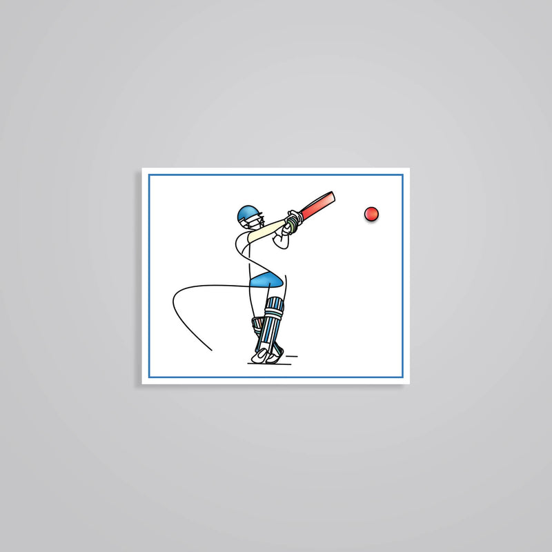 Cricket Swing Motion Sticker | Sports Decals