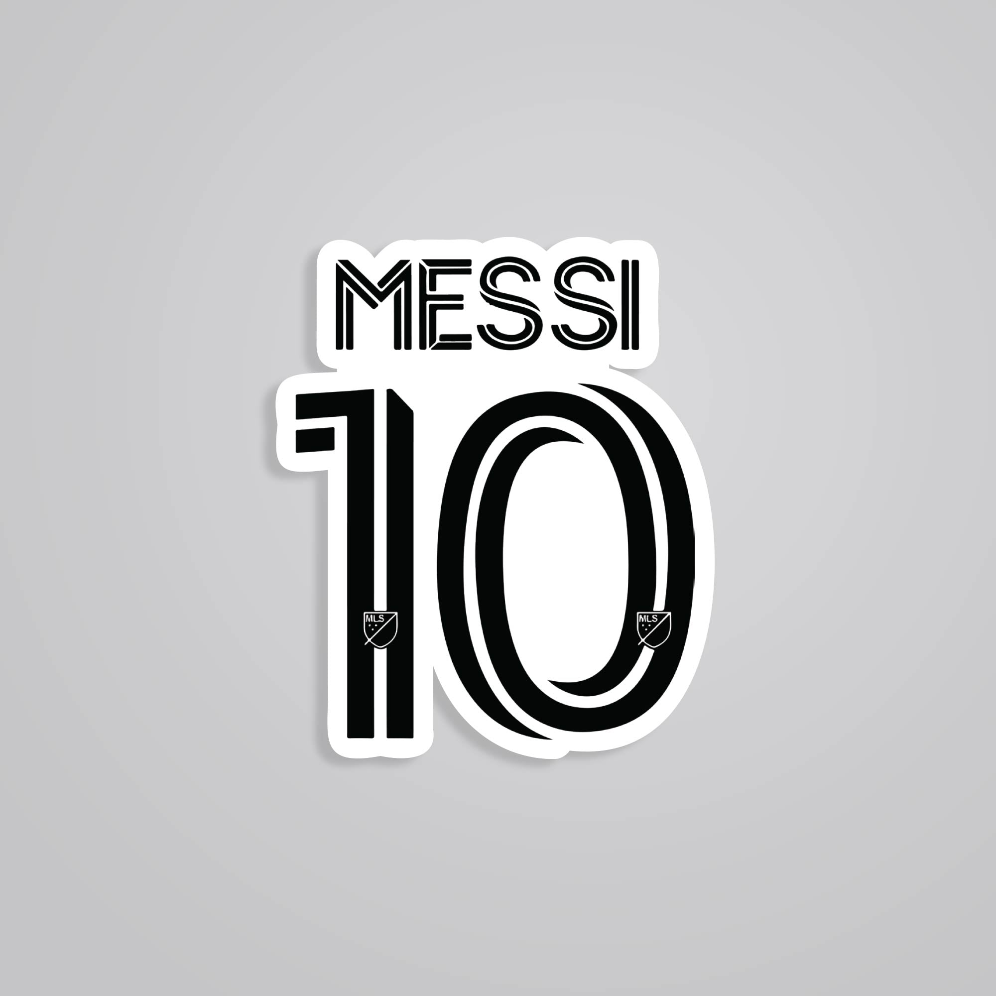 Messi Jersey Number 10 Sticker | Iconic Football Decal