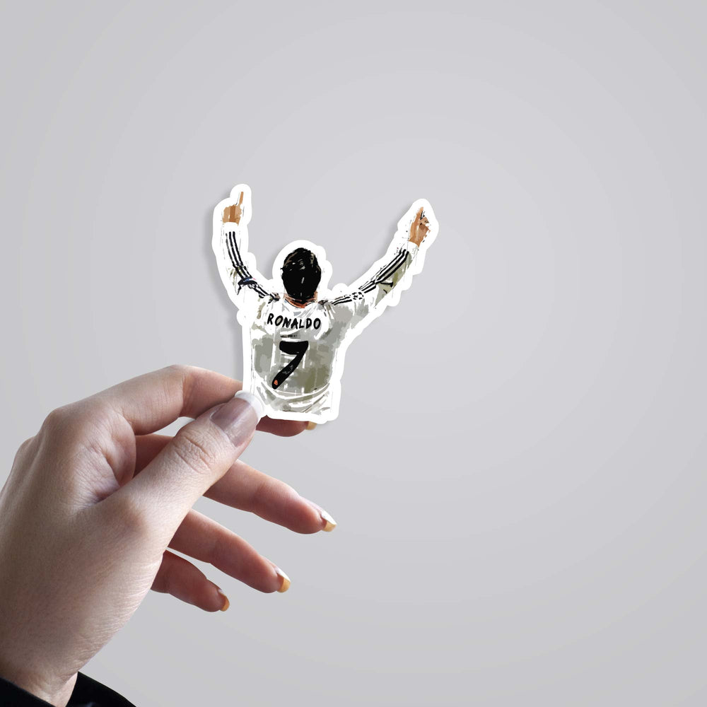 Ronaldo Celebrating Sticker | Football Star Decals