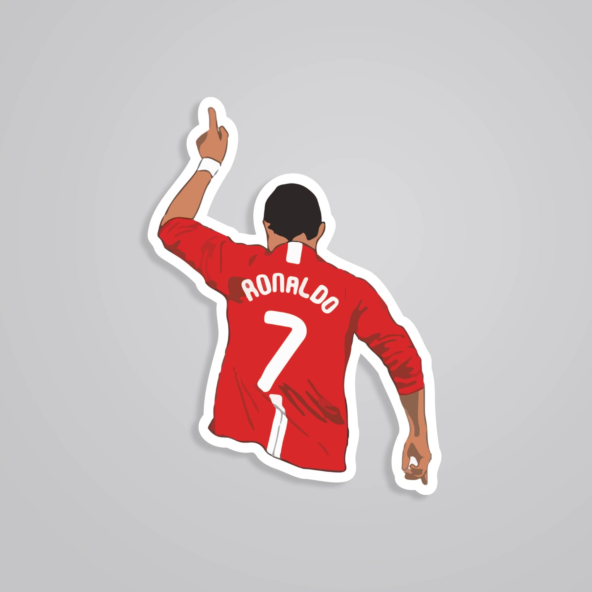 Ronaldo Number 7 Sports Stickers