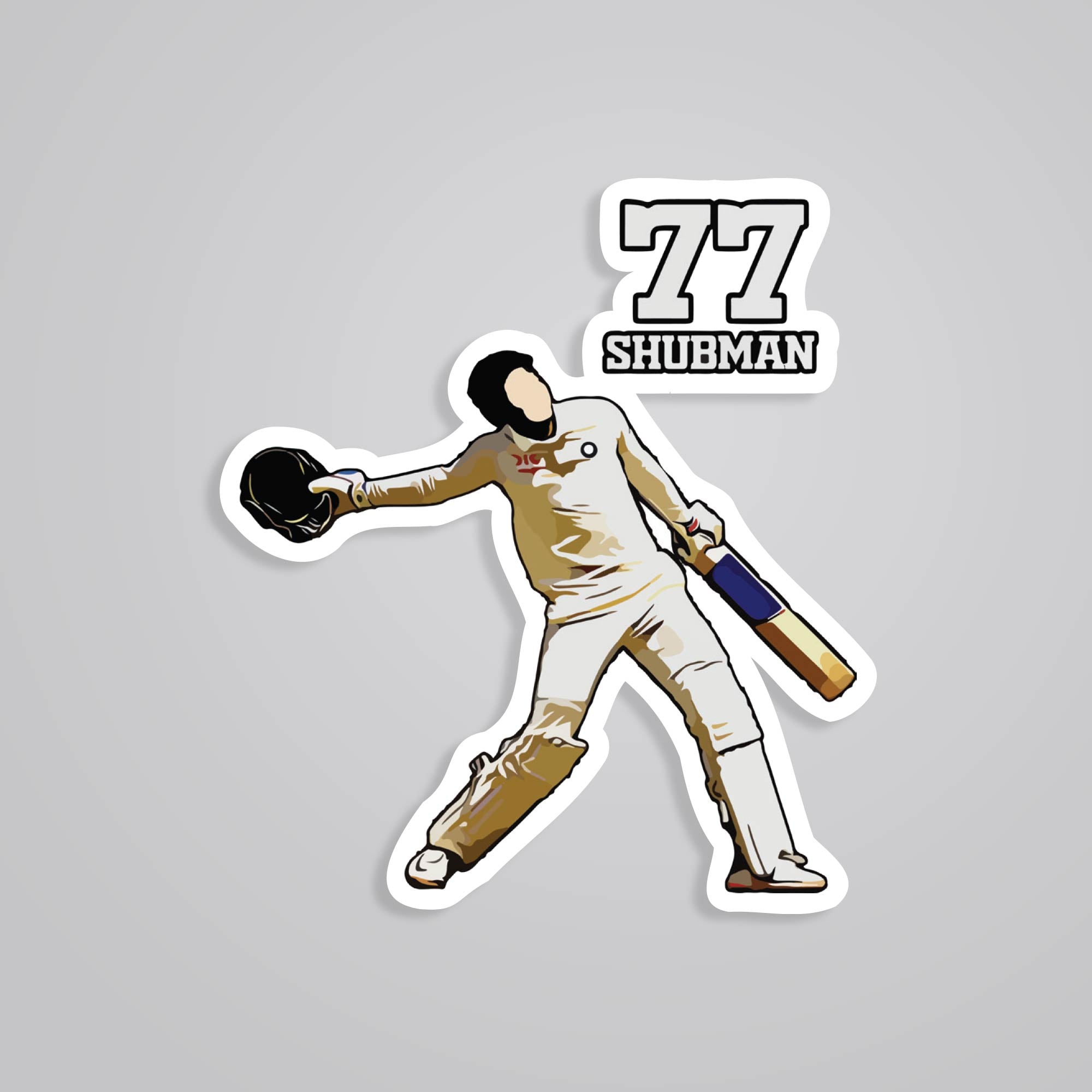 Shubman Gill Sports Stickers