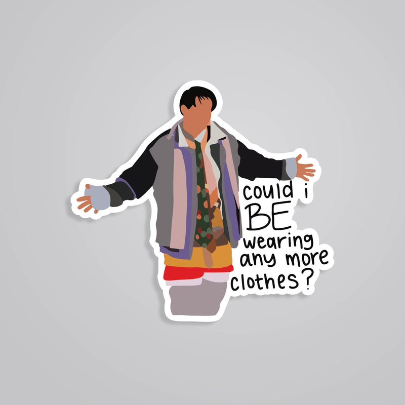 Wearing Too Many Clothes Funny Stickers