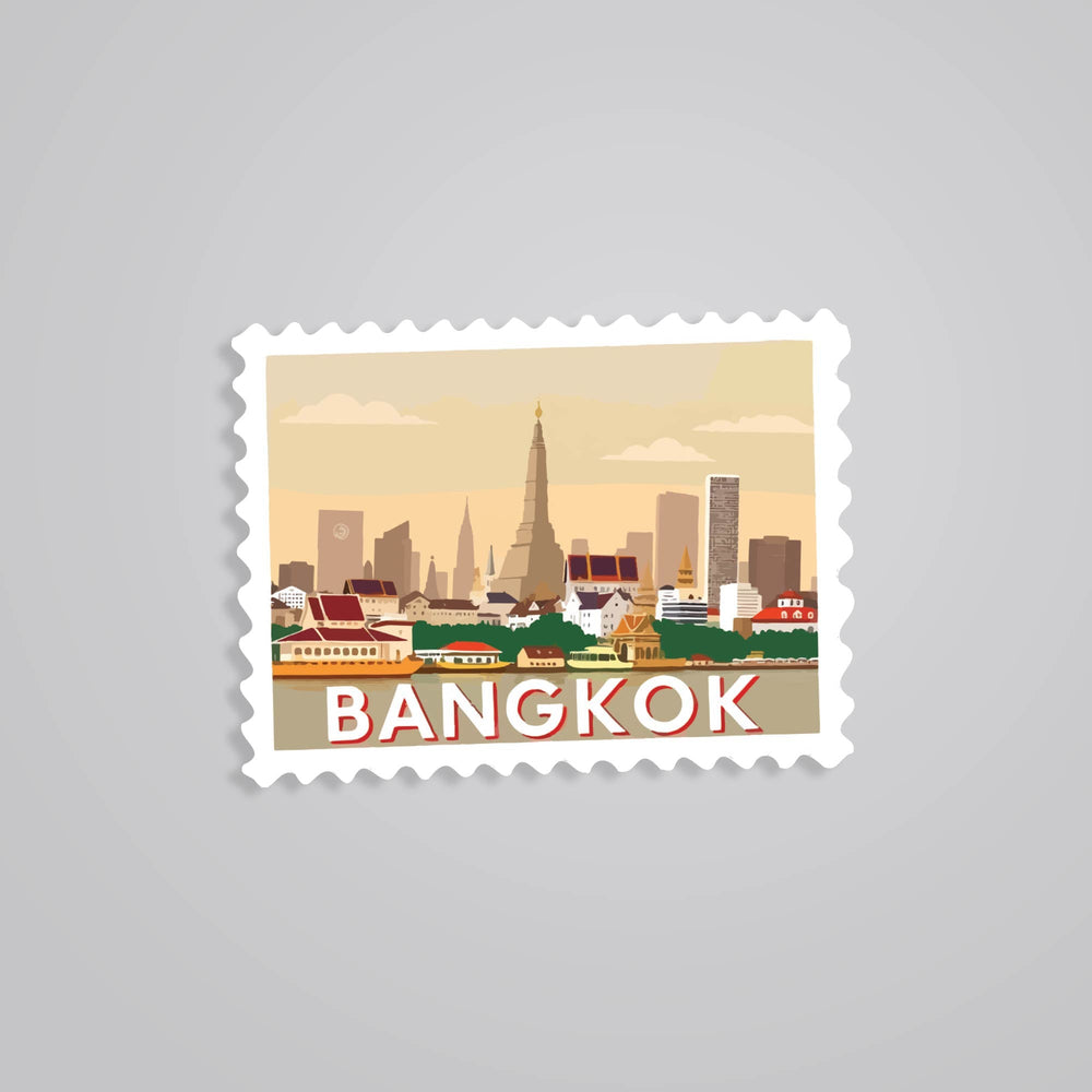 Bangkok Post Stamp Travel Sticker Collection