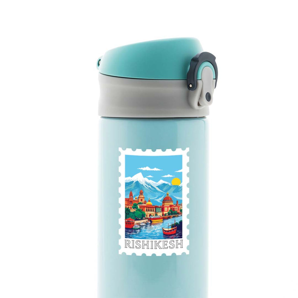 Rishikesh Riverfront Post Stamp Sticker Collection