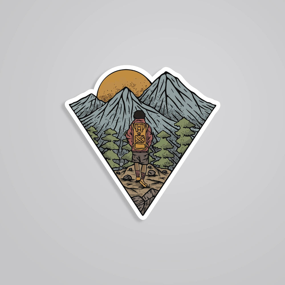 Vintage Mountain Stickers - Timeless View