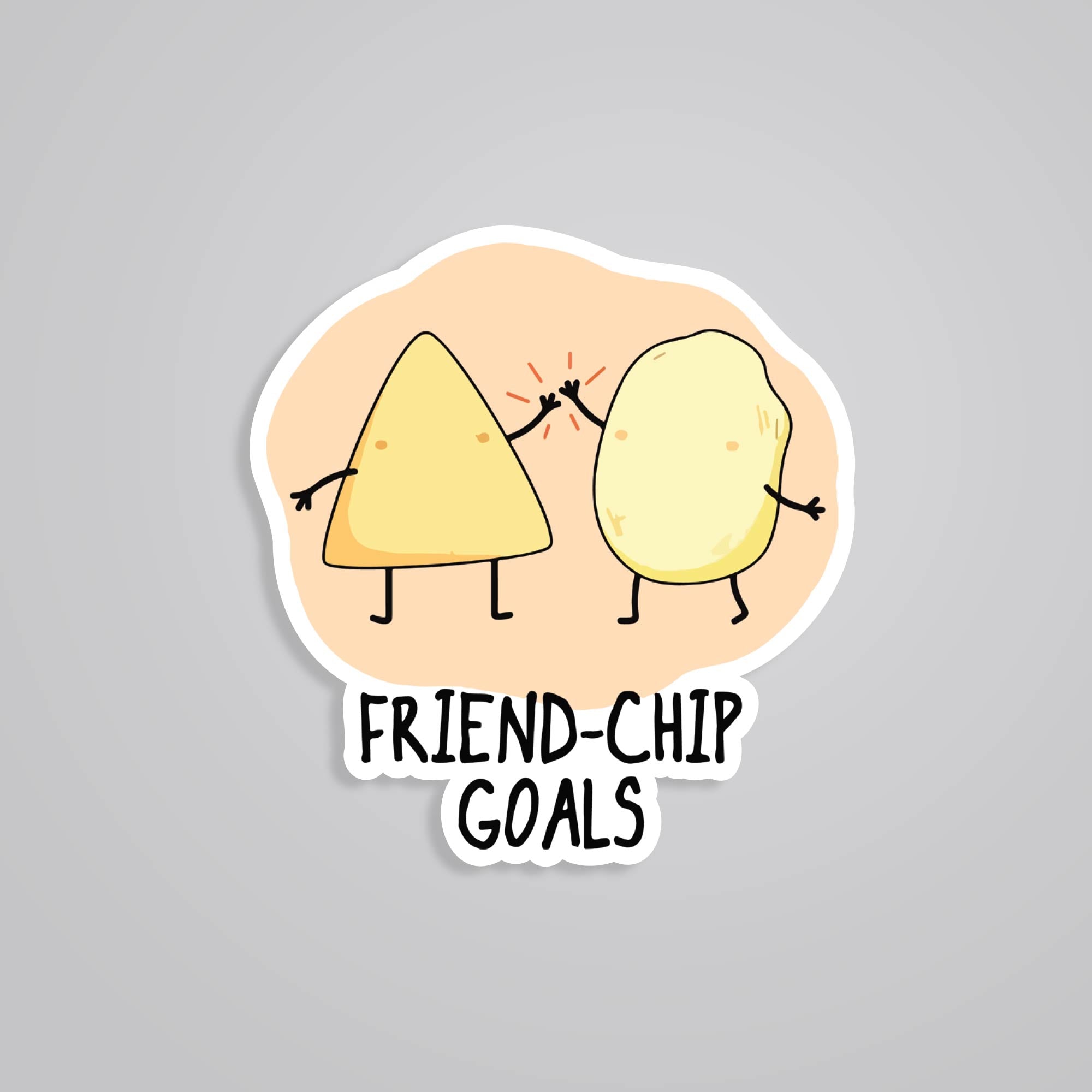 Friend Chip Goals Witty Stickers