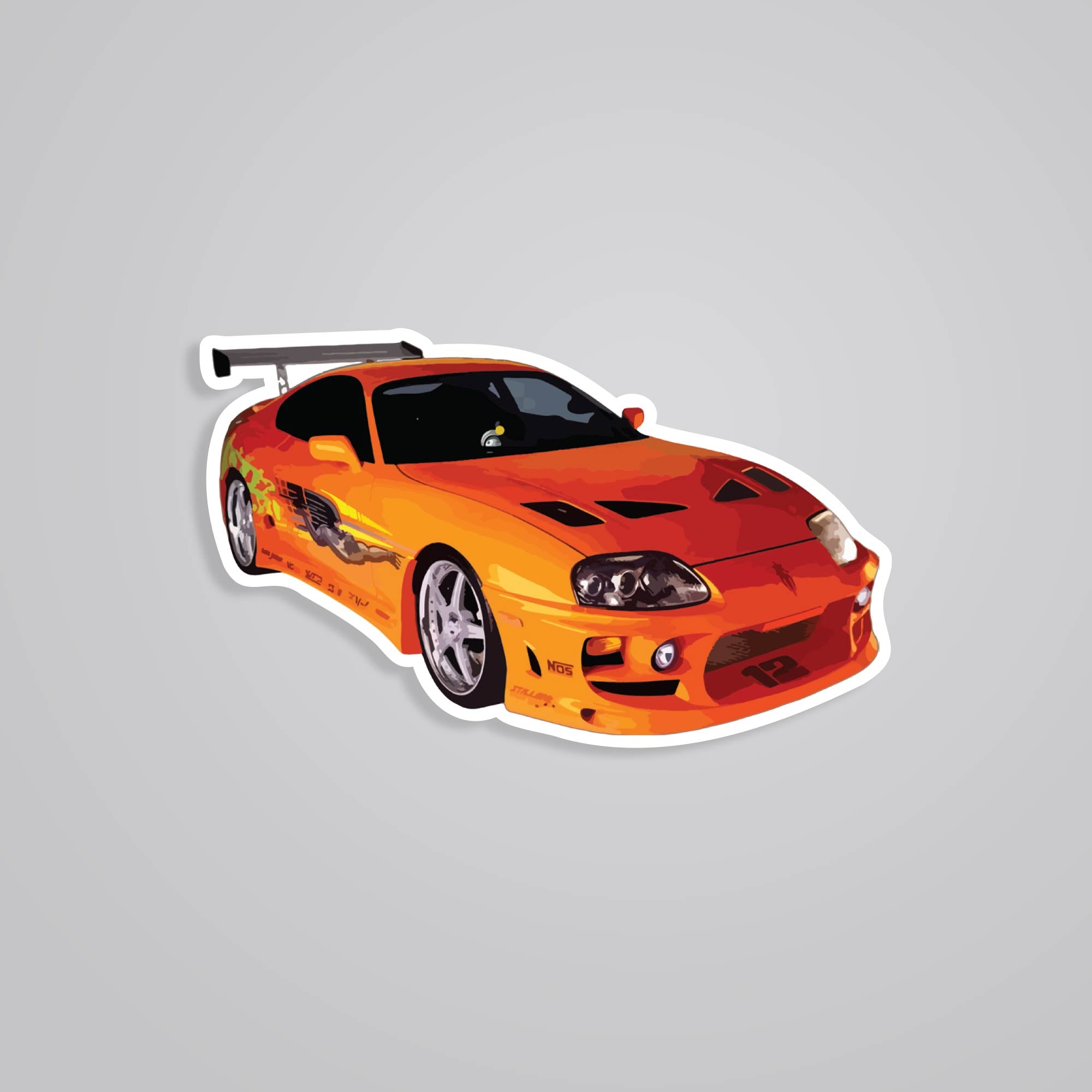Toyota Supra MK4 Cars & Bikes Stickers