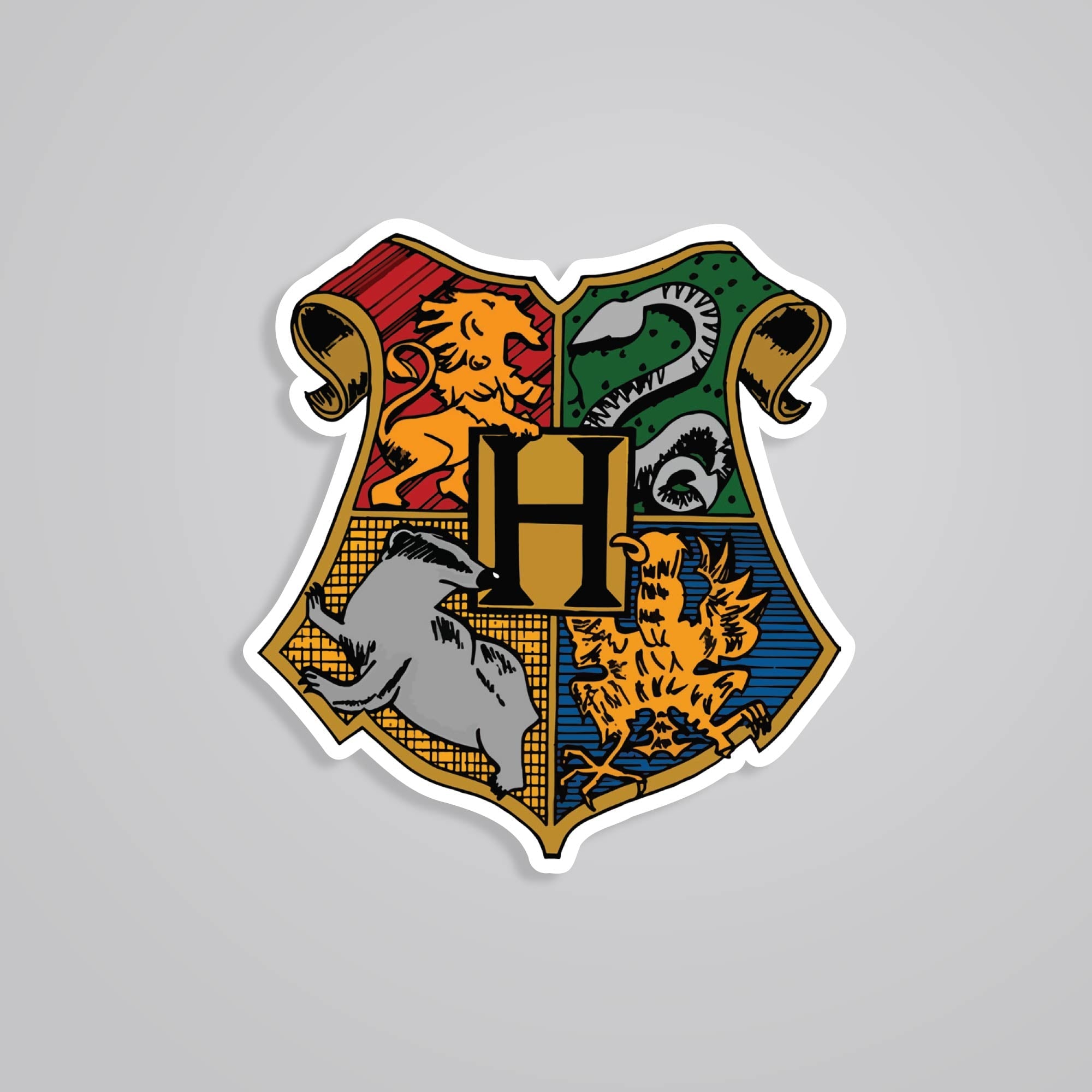 Hogwarts House Crest Movies Stickers