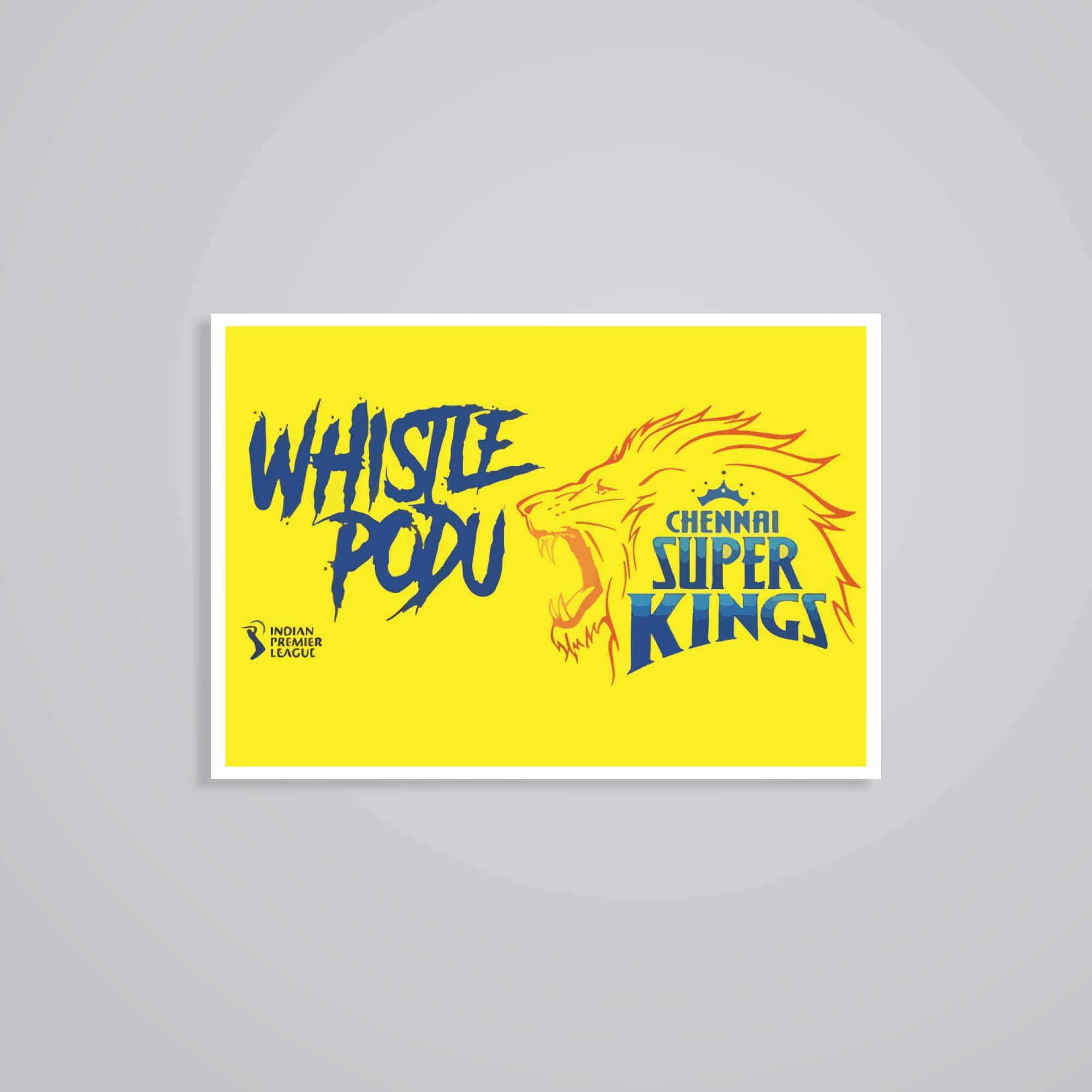 Whistle Podu CSK Sports Stickers