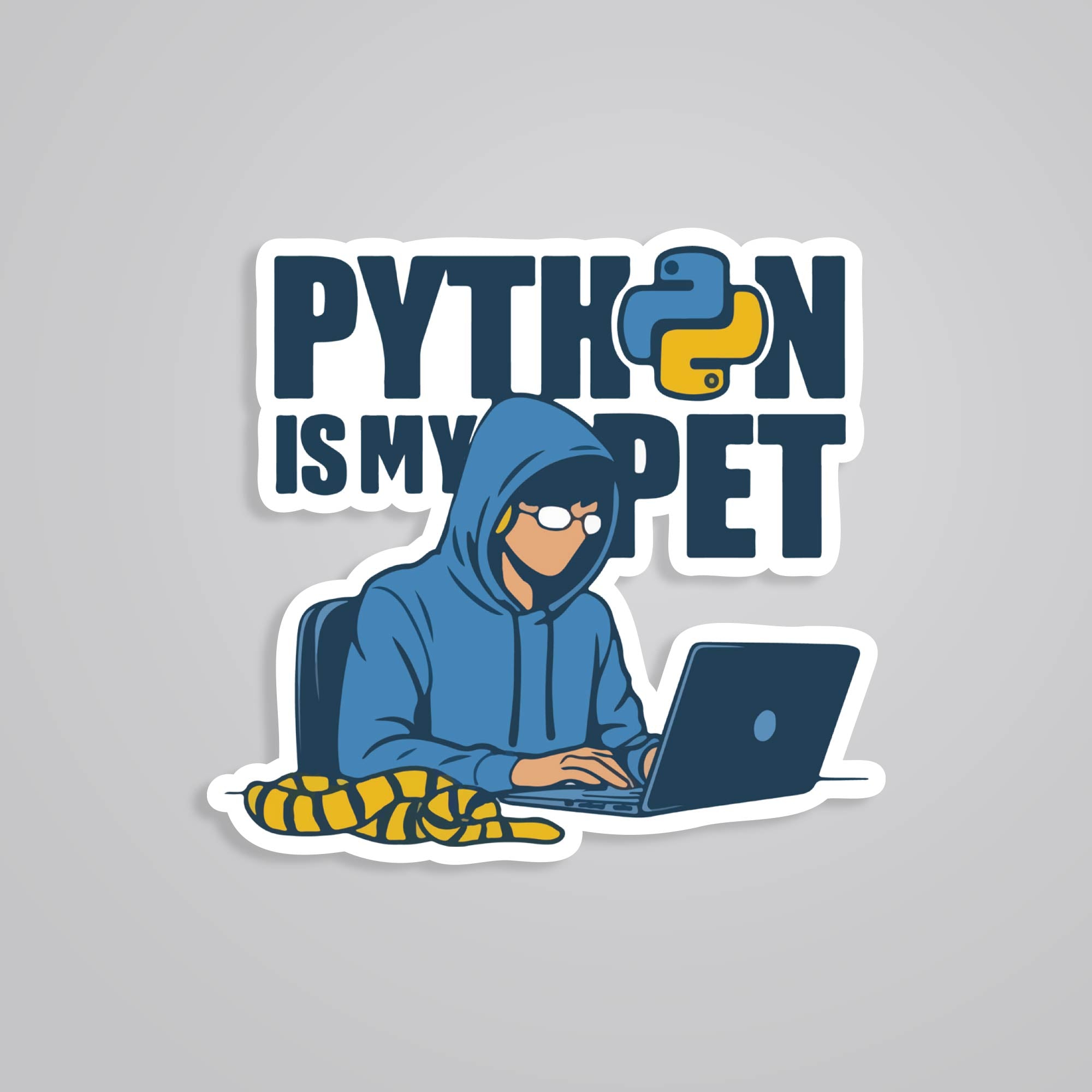 Python is my pet Witty Stickers