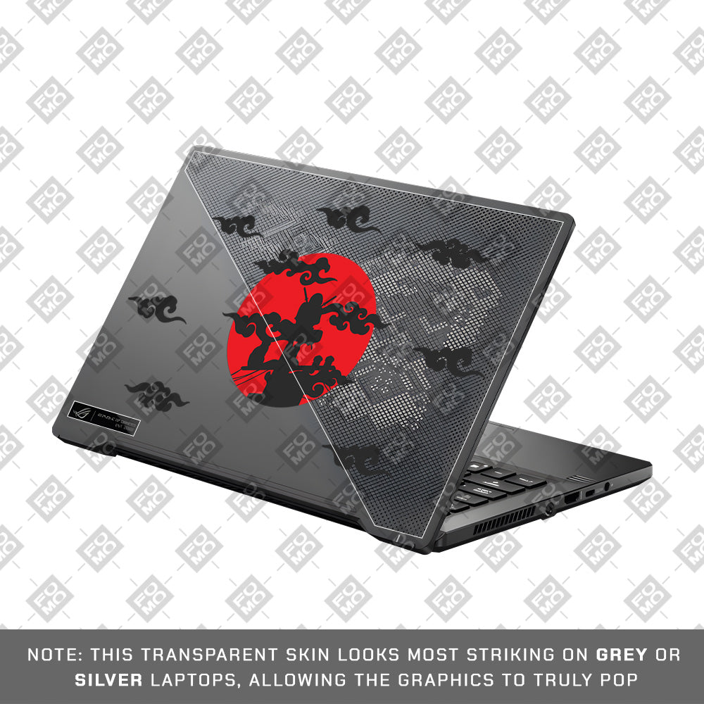 Transparent Moonlit Ninja Asus ROG Zephyrus G14 GA401 Laptop Skin