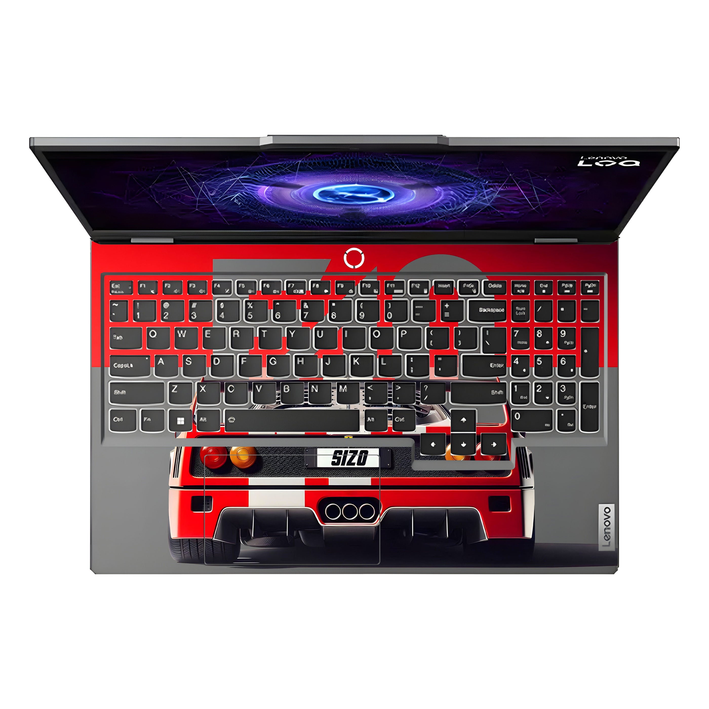 Transparent Ferrari F40 Lenovo LOQ 2024, 2025 Laptop Skin