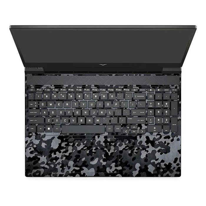 Stealth Grey Camo Pattern HP Victus Laptop Skin