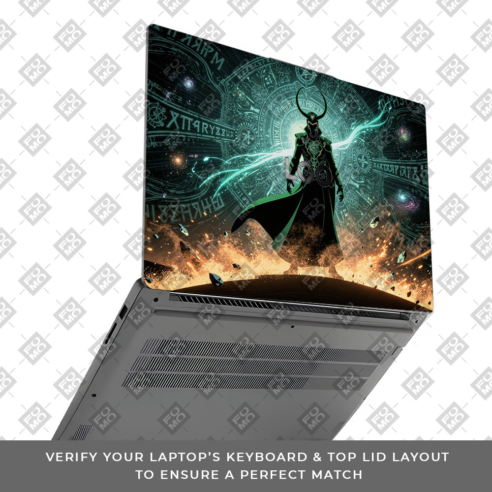 Loki God of Mischief Neon Lenovo LOQ Essential 15IAX9E Laptop Skin