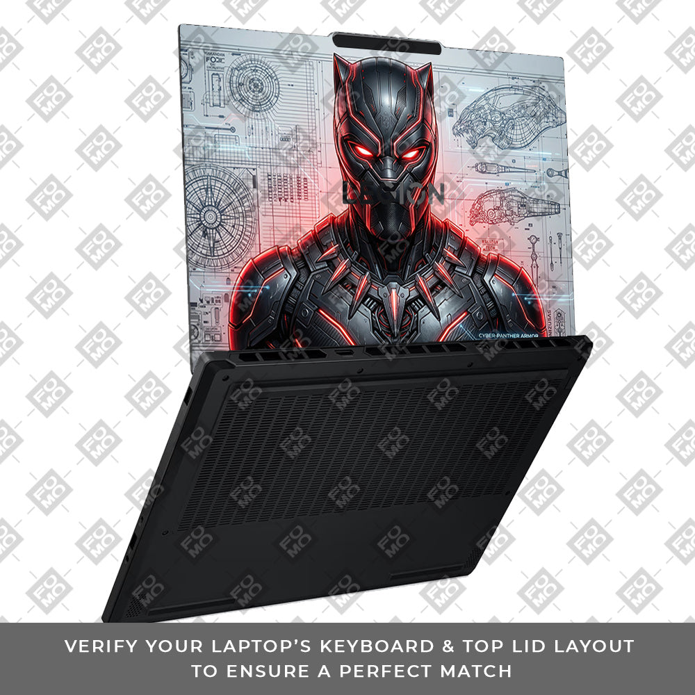 Black Panther Vibranium Tech Lenovo Legion 5 15AHP10 Laptop Skin