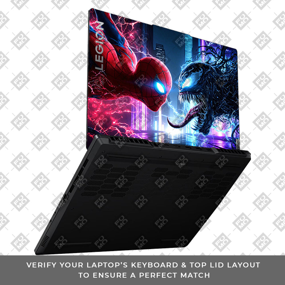 Spiderman vs Venom Showdown Lenovo Legion 5 15ARP8 Laptop Skin